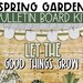 Spring Bulletin Board Kit Spring Garden Theme Easy and - Etsy