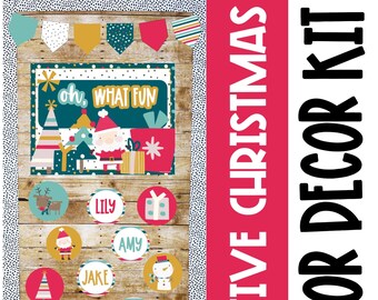 Snow Bulletin Board Winter Bulletin Board Snowman Decor - Etsy