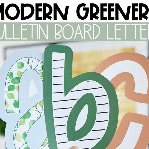 Bold Printable Bulletin Board Letters Classroom Decor - Etsy