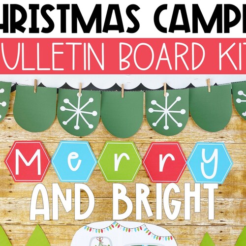 Christmas Lights Bulletin Board or Classroom Door Decor Easy - Etsy