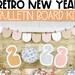 Retro New Year Bulletin Board Kit Holiday Season Theme Easy - Etsy