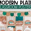 Boho Ocean Classroom Posters, Easy and Modern Classroom Decorations ...