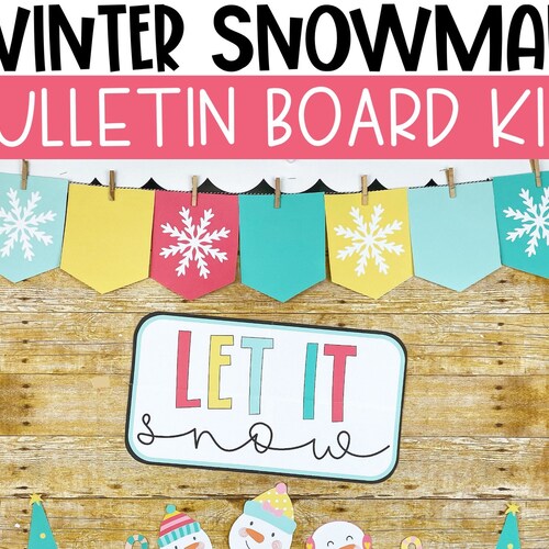 WINTER Bulletin Board Winter Classroom Bulletin Board Kit - Etsy