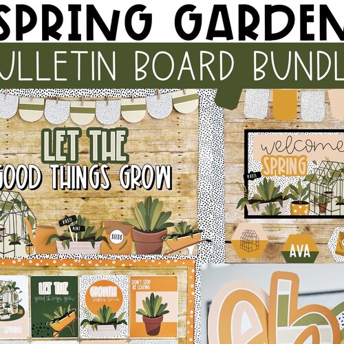 Spring Classroom Posters Spring Garden Theme Easy Seasonal - Etsy