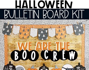 Halloween Bulletin Board Kit, Spooky Season, Boo Crew, Holiday ...