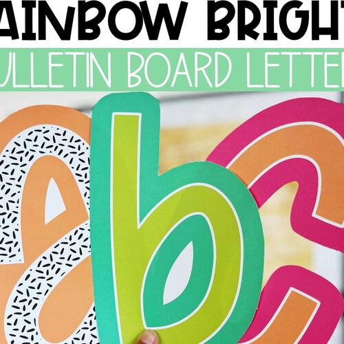 Bold Printable Bulletin Board Letters Classroom Decor - Etsy