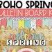 Boho Rainbow Spring Bulletin Board or Classroom Door Decor - Etsy