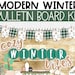 Modern Winter Bulletin Board Kit Holiday Season Theme Easy - Etsy