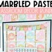 Marbled Pastel Themed Classroom Decor Bundle Editable - Etsy