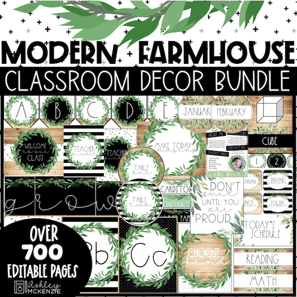 Farmhouse Classroom - Etsy