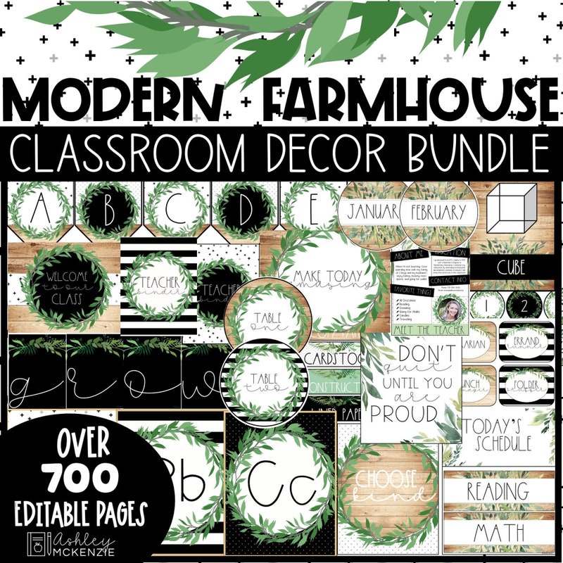 Farmhouse Classroom - Etsy