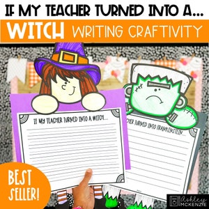 Halloween Classroom Activity Fall Writing Prompts If My Teacher Turned ...