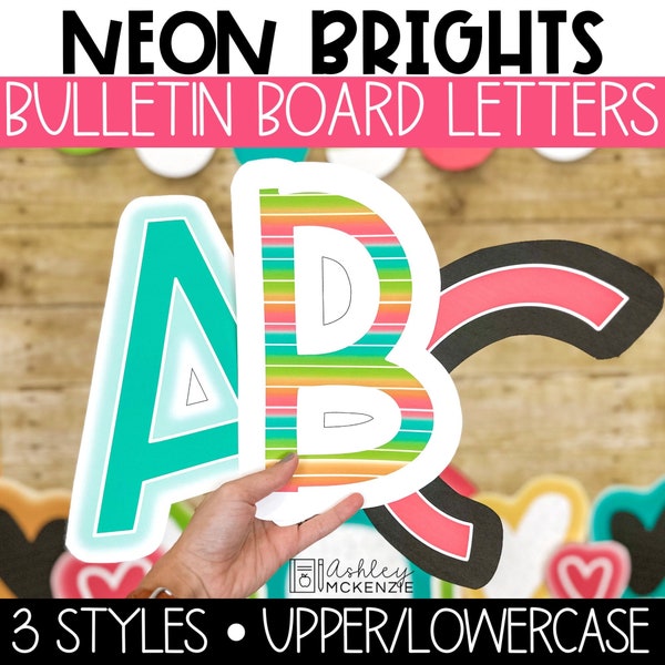 Neon Letters - Etsy