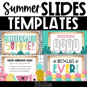 Summer Theme Google Slides and Powerpoint Templates, End of Year ...