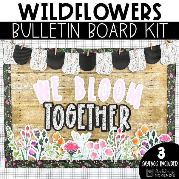 We Bloom Together Bulletin Board - Etsy