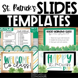 St. Patrick's Day Google Slides and Powerpoint Templates, Holiday Decor ...