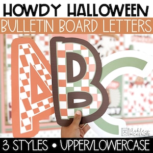 Howdy Halloween Classroom Decor, A-Z Bulletin Board Letters ...