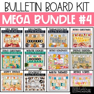 Bulletin Board Kits Bundle 4, Seasonal Decor for the Whole Year, 12 ...