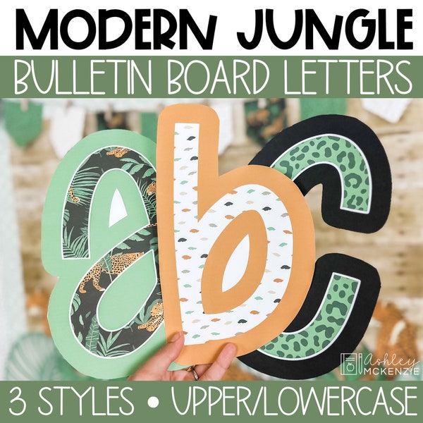 Jungle Letters - Etsy