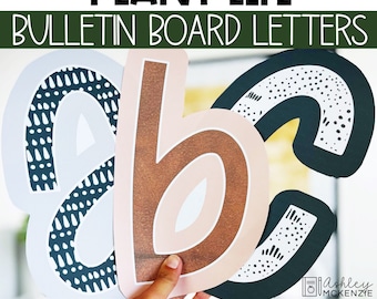 Printable A-Z Bulletin Board Letters Punctuation and Numbers Easy and ...