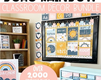 SPOTTY BOHO Classroom Decor Bundle Boho Classroom Decorations Boho ...