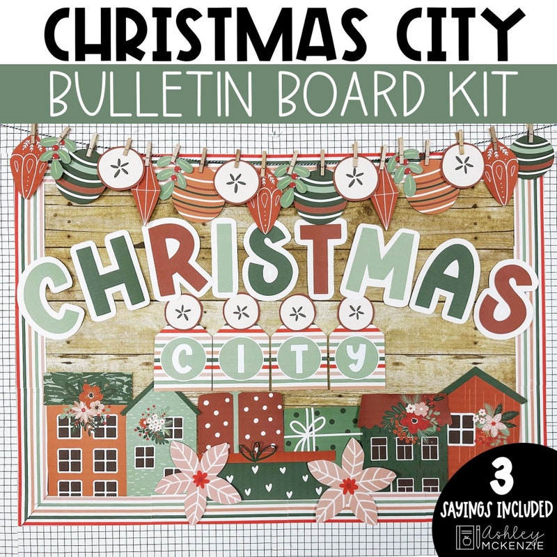 Winter Bulletin Board Kit - Etsy