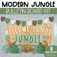 Jungle Safari Editable Classroom Decor Bundle, Bulletin Boards, Back to ...