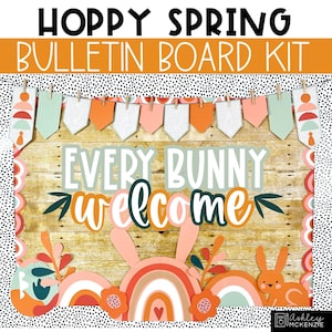 Spring Bulletin Board Kit, Hoppy Spring Theme, Easy Seasonal Classroom ...