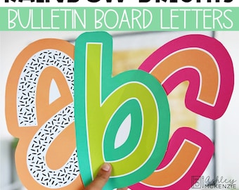 Modern Jungle Classroom Decor, Primary Font A-Z Bulletin Board Letters ...