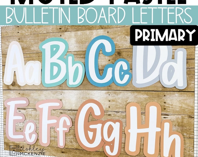 Printable A-Z Bulletin Board Letters Punctuation and Numbers Easy and ...