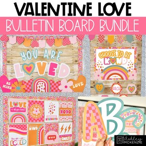 Valentine Love Classroom Decor, Bulletin Board Kit, Classroom Posters ...