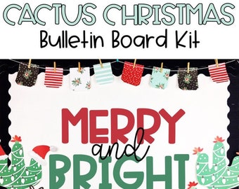 Christmas Cheer Bulletin Board or Classroom Door Decor Easy | Etsy