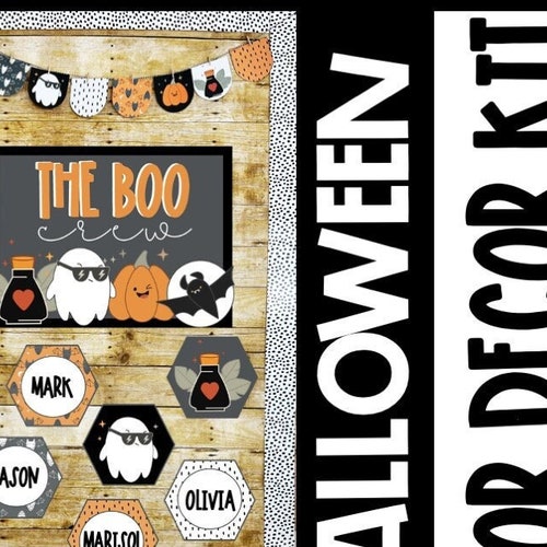 Thanksgiving Plaid Classroom Door Decor Kit Easy Holiday - Etsy