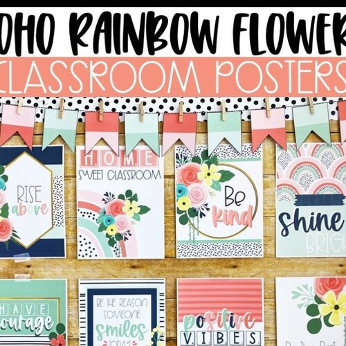Sunshine Themed Classroom Posters Easy and Modern Classroom - Etsy
