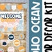 Boho Ocean Classroom Door Decor Kit Back to School Easy and - Etsy
