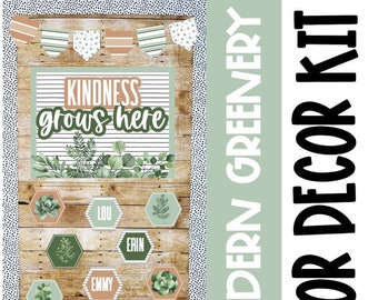 Plant Bulletin Board Kit Let's Root for Each Other - Etsy