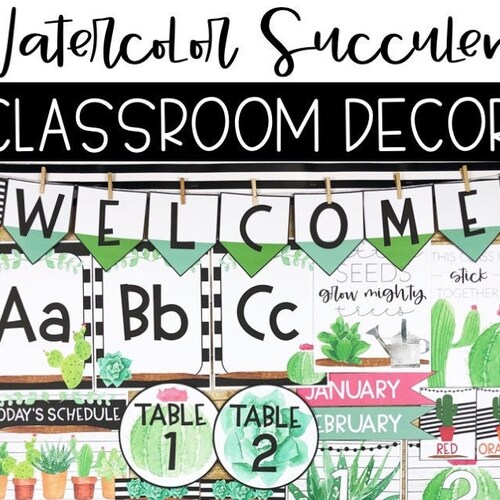 Vintage Floral Blooms Classroom Decor Bundle Easy and Modern - Etsy