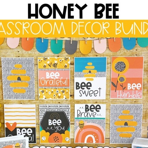 Honey Bee Classroom Posters Easy and Modern Classroom - Etsy