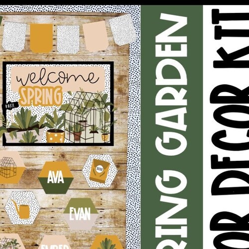Spring Classroom Posters Spring Garden Theme Easy Seasonal - Etsy