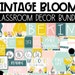 Vintage Floral Blooms Classroom Decor Bundle Easy and Modern - Etsy