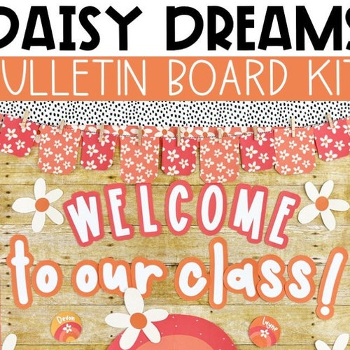 Modern Fruity Back to School Bulletin Board Kit Easy and - Etsy