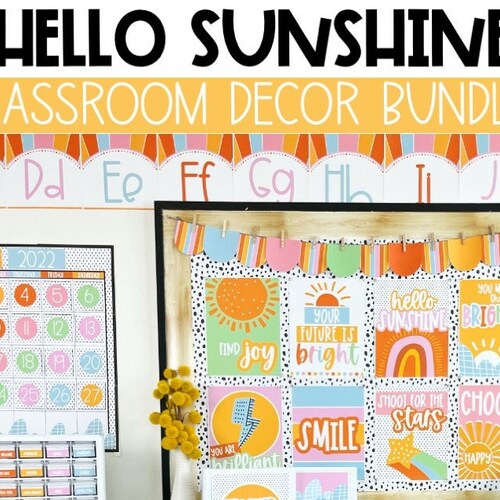Calm Terrazzo Classroom Decor Bundle Editable Calm Colors - Etsy