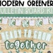 Modern Greenery Back to School Bulletin Board Kit Easy and - Etsy