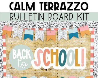 Modern Fruity Back to School Bulletin Board Kit Easy and | Etsy