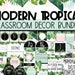 Modern Tropical Classroom Decor Bundle Easy Classroom - Etsy