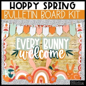 Spring Bulletin Board Kit Hoppy Spring Theme Easy Seasonal - Etsy