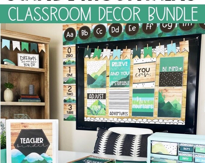 Nature GROWTH MINDSET POSTER Digital Download Set of 6, Elementary ...