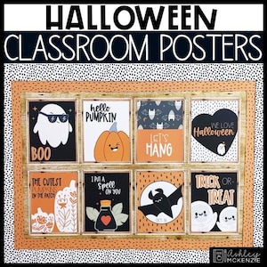 Halloween Boo Crew Classroom Posters October Bulletin Board Ideas ...