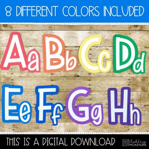 Primary Colors A-Z Bulletin Board Letters, Punctuation, and Numbers ...