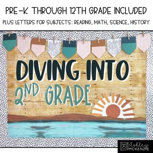 Ocean Classroom Decor Calm Coastal Bulletin Board Ideas Editable ...